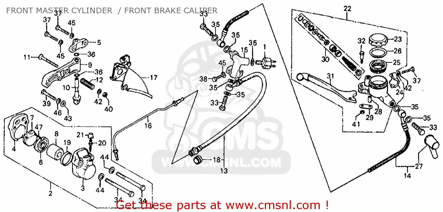 Honda Honda CB750F 750 SUPER SPORT 1976 USA parts lists and schematics