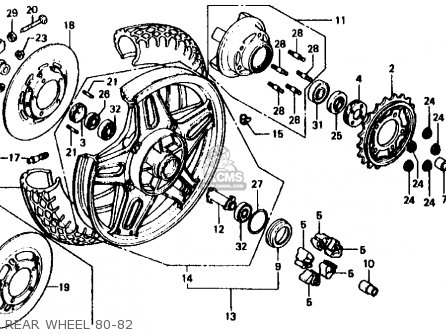 Honda CB750F 750 SUPER SPORT 1981 (B) USA parts lists and schematics