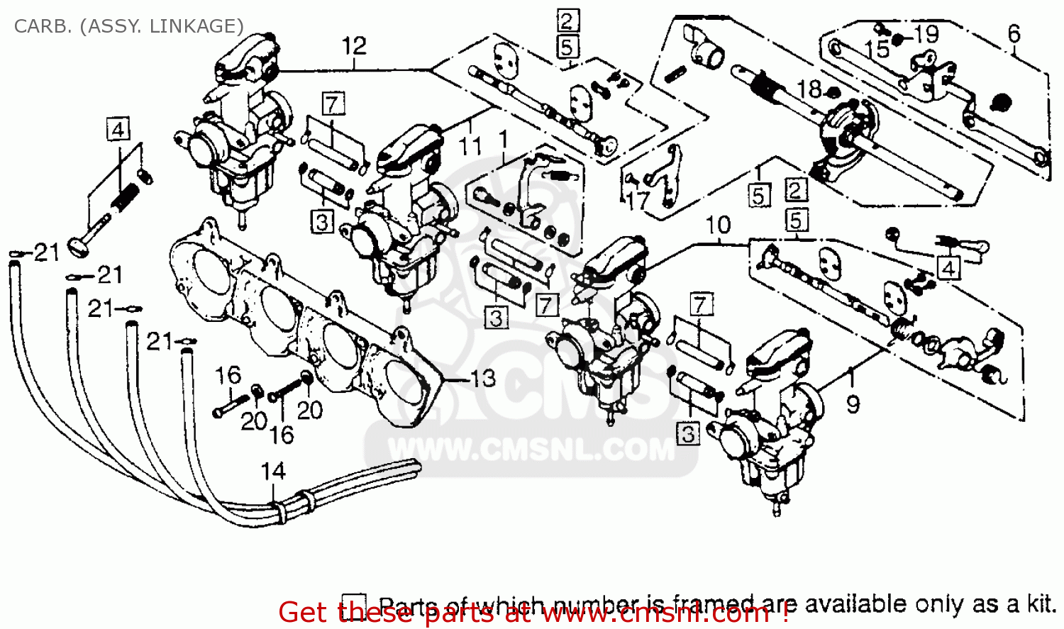 Honda CB750F2 750 SUPER SPORT 1977 USA parts lists and schematics