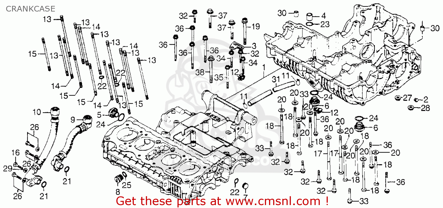Honda CB750F2 750 SUPER SPORT 1977 USA parts lists and schematics