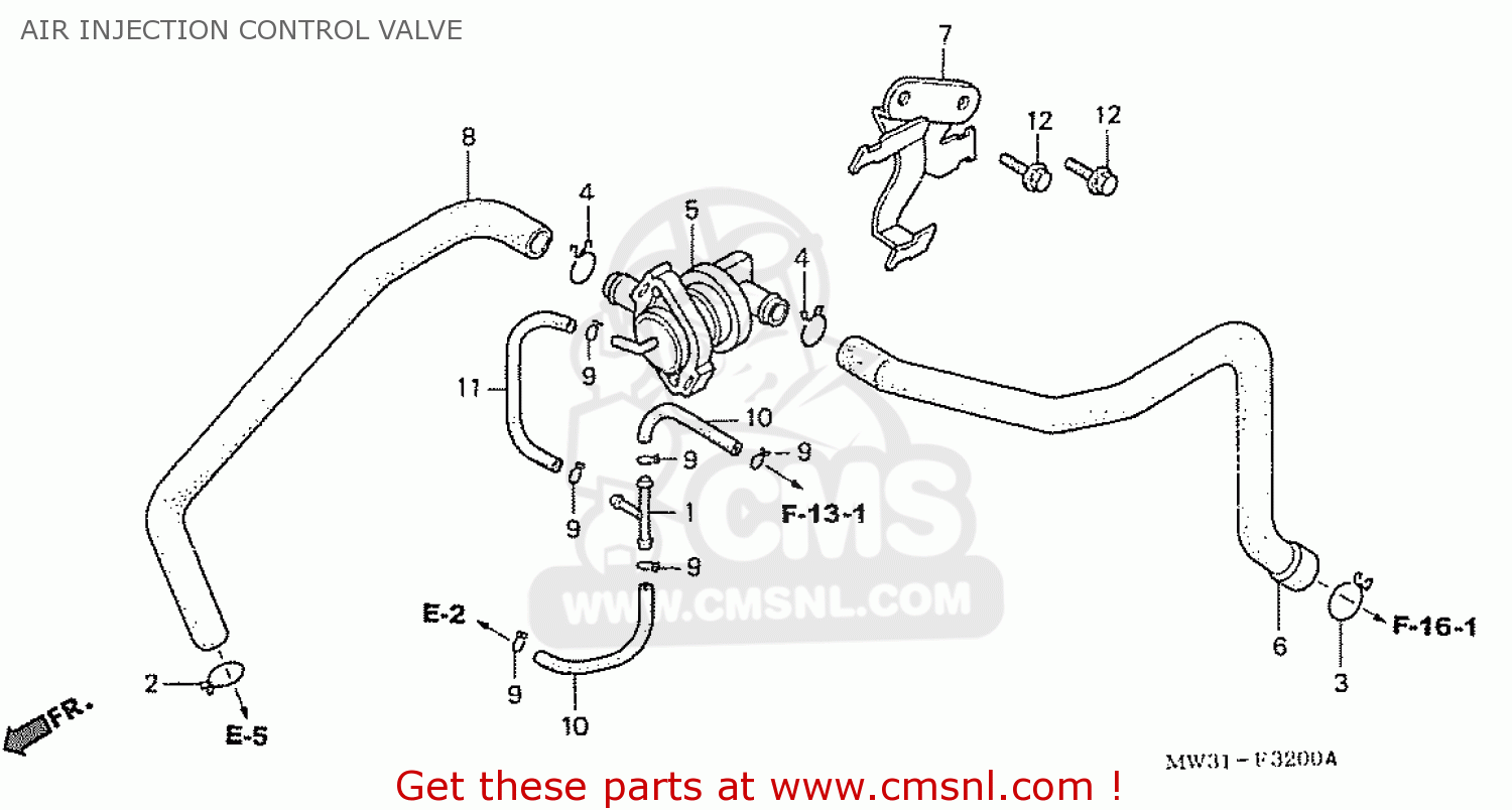 Honda CB750F4 RC42 JAPANESE DOMESTIC AIR INJECTION CONTROL VALVE - buy ...