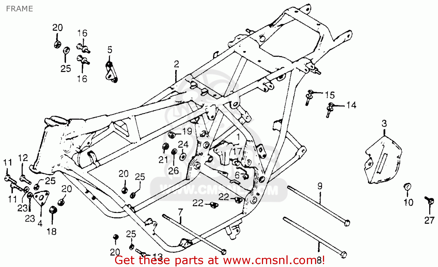 Honda Honda CB750K7 FOUR 1977 USA parts lists and schematics