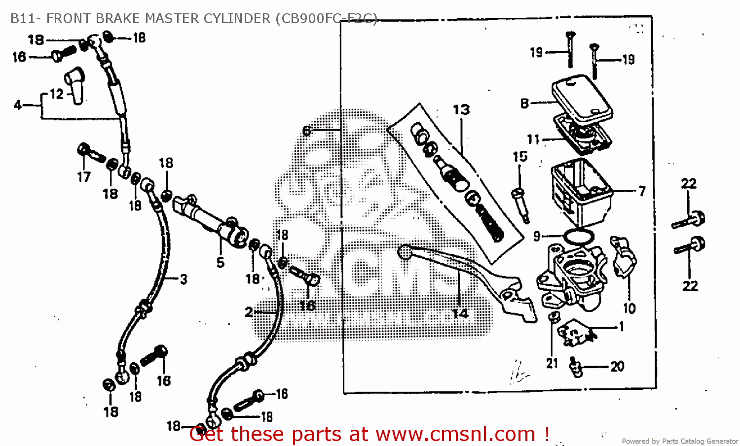 Honda CB900F 1982 (C) parts lists and schematics