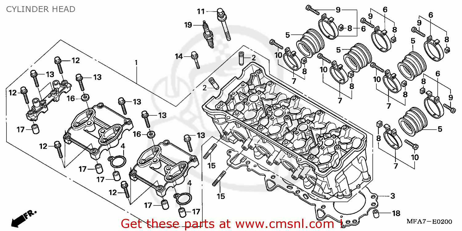 Honda CBF1000 2006 (6) EUROPEAN DIRECT SALES CYLINDER HEAD - buy ...