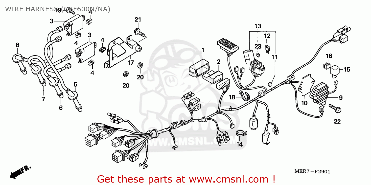 Honda CBF600N 2006 (6) EUROPEAN DIRECT SALES WIRE HARNESS (CBF600N/NA ...