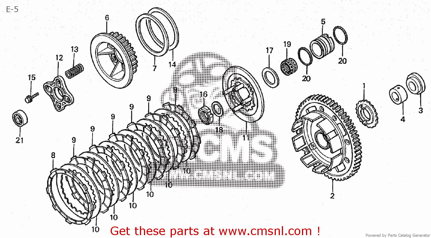 Honda CBR250R 1988 (J) JAPAN MC19-100 parts lists and schematics