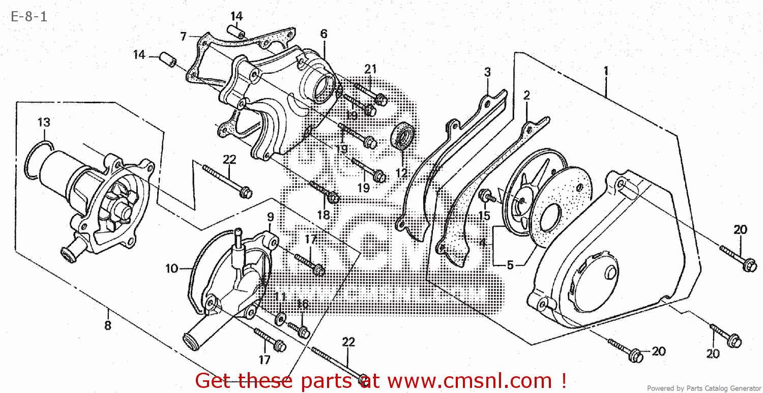 Honda CBR250R 1988 (J) JAPAN MC19-100 parts lists and schematics