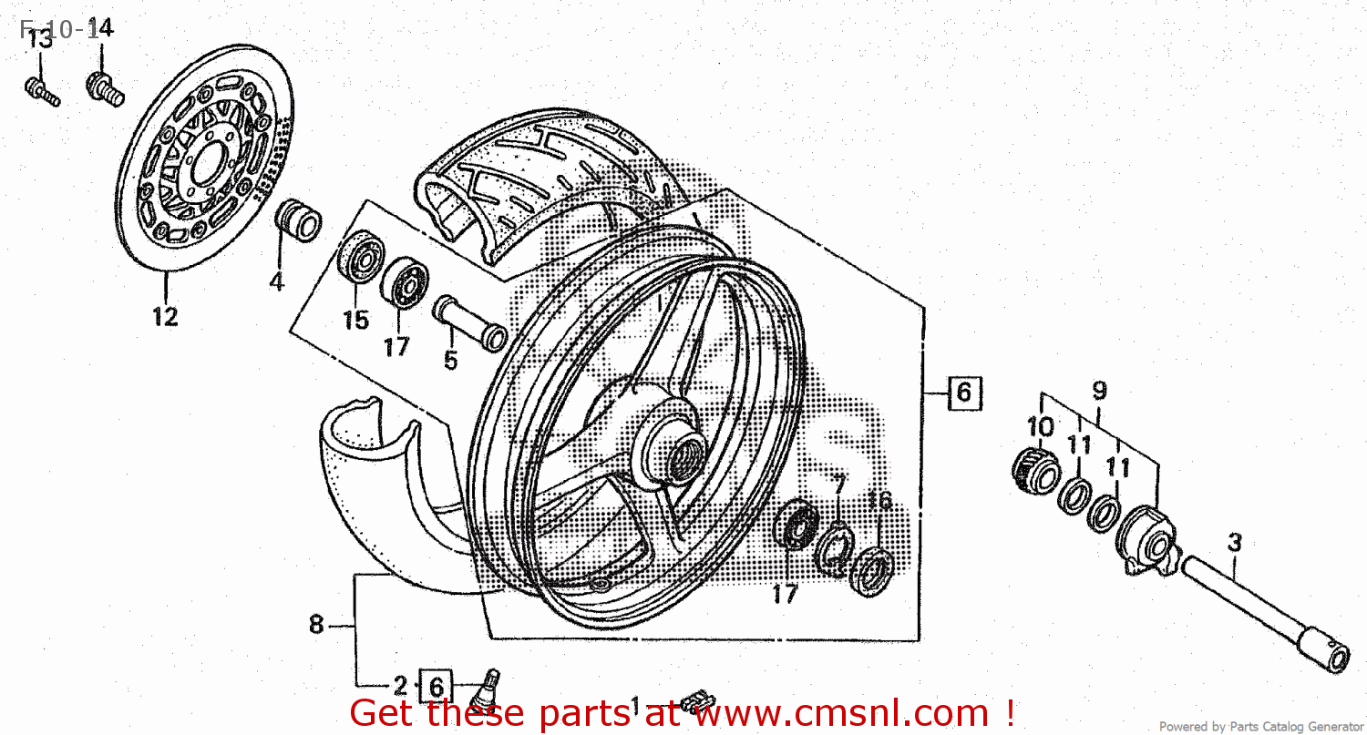 Honda CBR250R 1988 (J) JAPAN MC19-100 parts lists and schematics