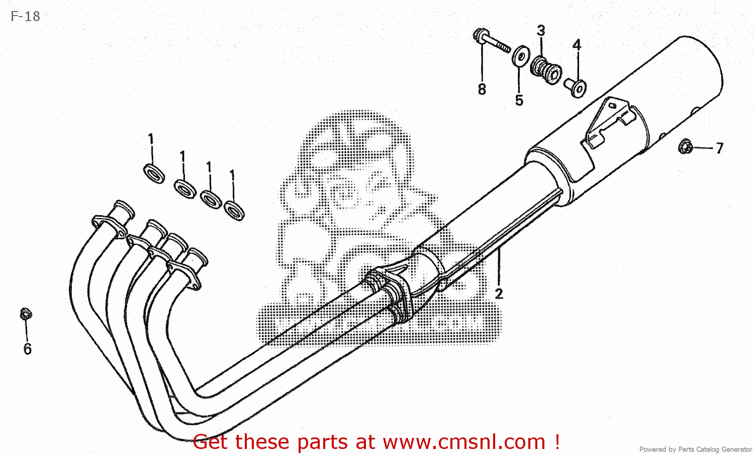 Honda CBR250R 1988 (J) JAPAN MC19-100 parts lists and schematics