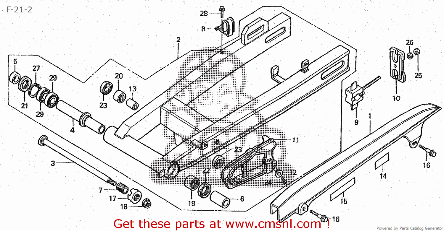 Honda CBR250R 1988 (J) JAPAN MC19-100 parts lists and schematics