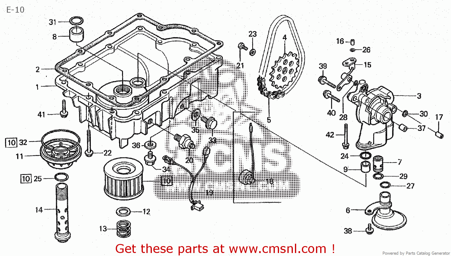 Honda CBR250R 1989 (K) JAPAN MC19-105 E-10 - buy E-10 spares online