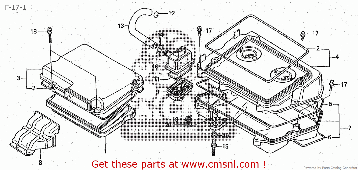 Honda CBR250R 1989 (K) JAPAN MC19-105 F-17-1 - buy F-17-1 spares online