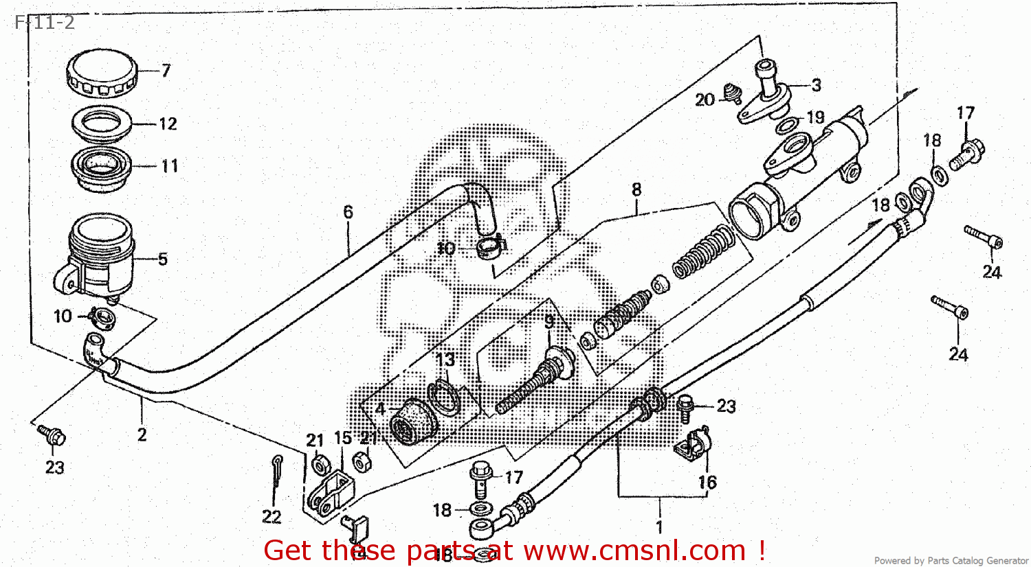 Honda CBR250R 1989 (K) JAPAN MC19-105 parts lists and schematics