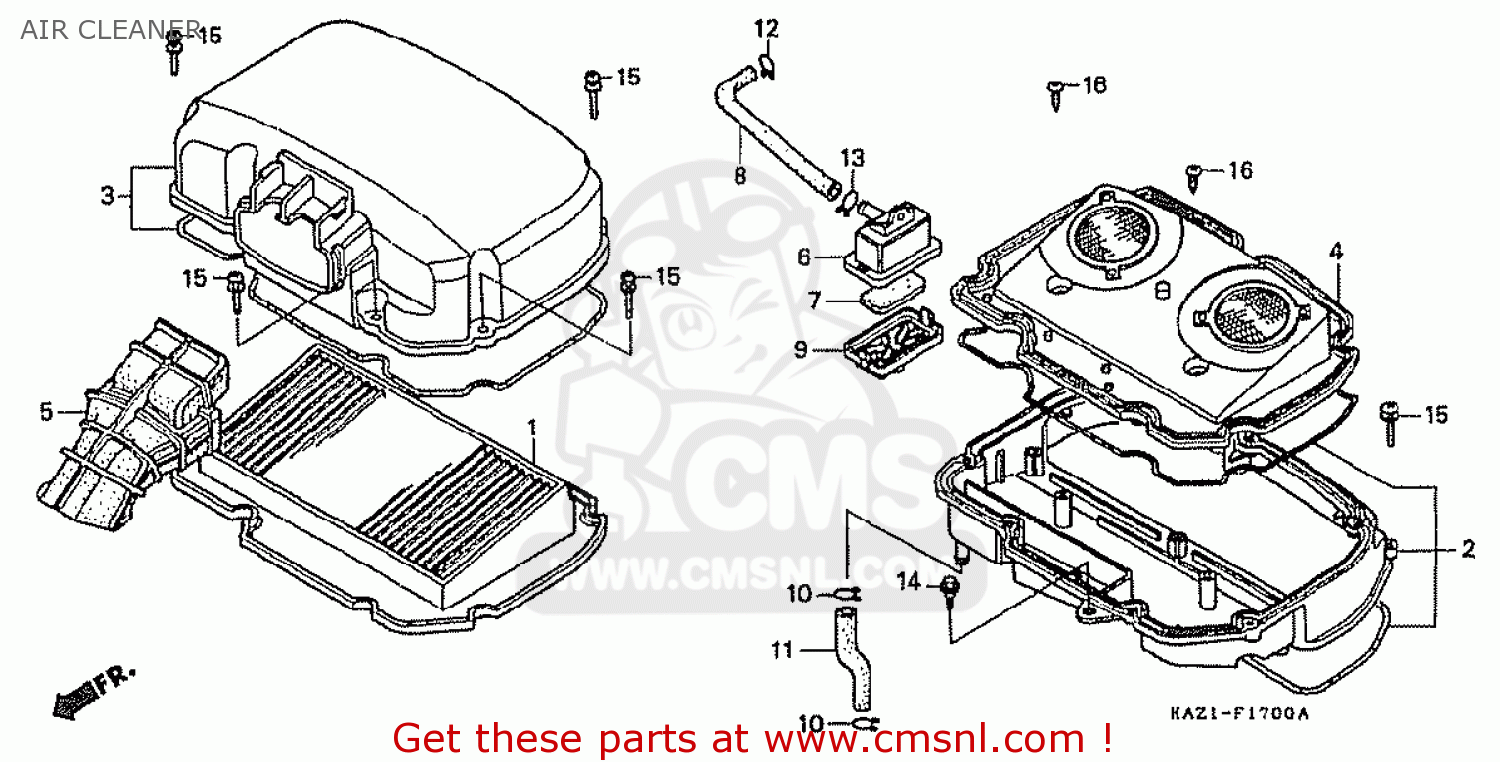 Honda CBR250RR MC22 1990 (L) JAPAN AIR CLEANER - buy AIR CLEANER spares ...