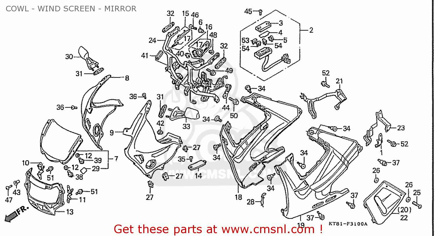 Honda CBR400R 1987 (H) JAPANESE DOMESTIC / NC23-101 parts lists and ...