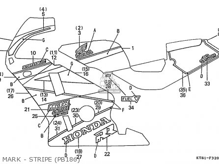 Honda CBR400RR 1988 (J) JAPANESE DOMESTIC / NC23-102 parts lists and ...