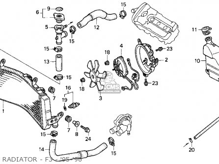 Honda CBR600F3 SUPERSPORT 1995 (S) USA parts lists and schematics