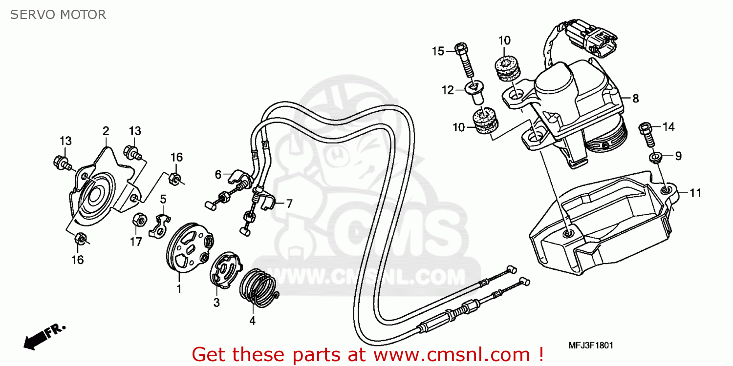 Honda CBR600RA 2009 (9) ENGLAND / ABS MME SERVO MOTOR - buy SERVO MOTOR spares online