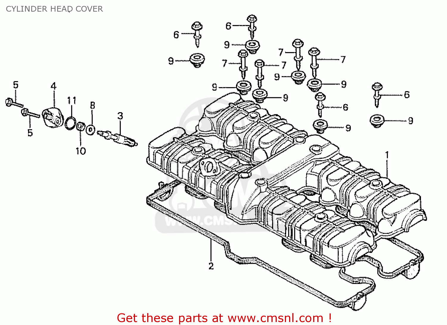 Honda CBX1000 SUPERSPORT 1980 (A) GENERAL EXPORT / MPH parts lists and ...