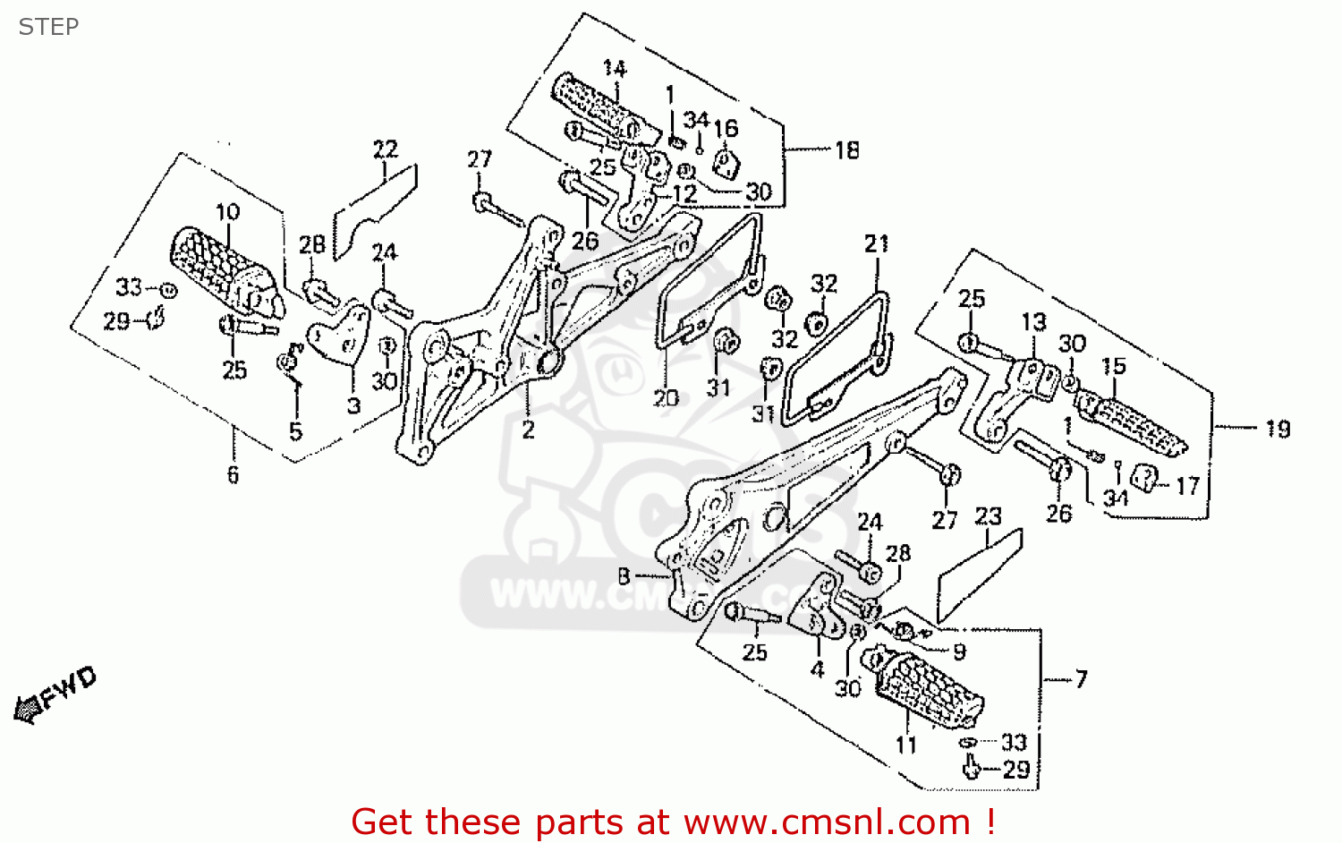 Honda CBX1000 SUPERSPORT 1982 (C) AUSTRALIA STEP - buy STEP spares online