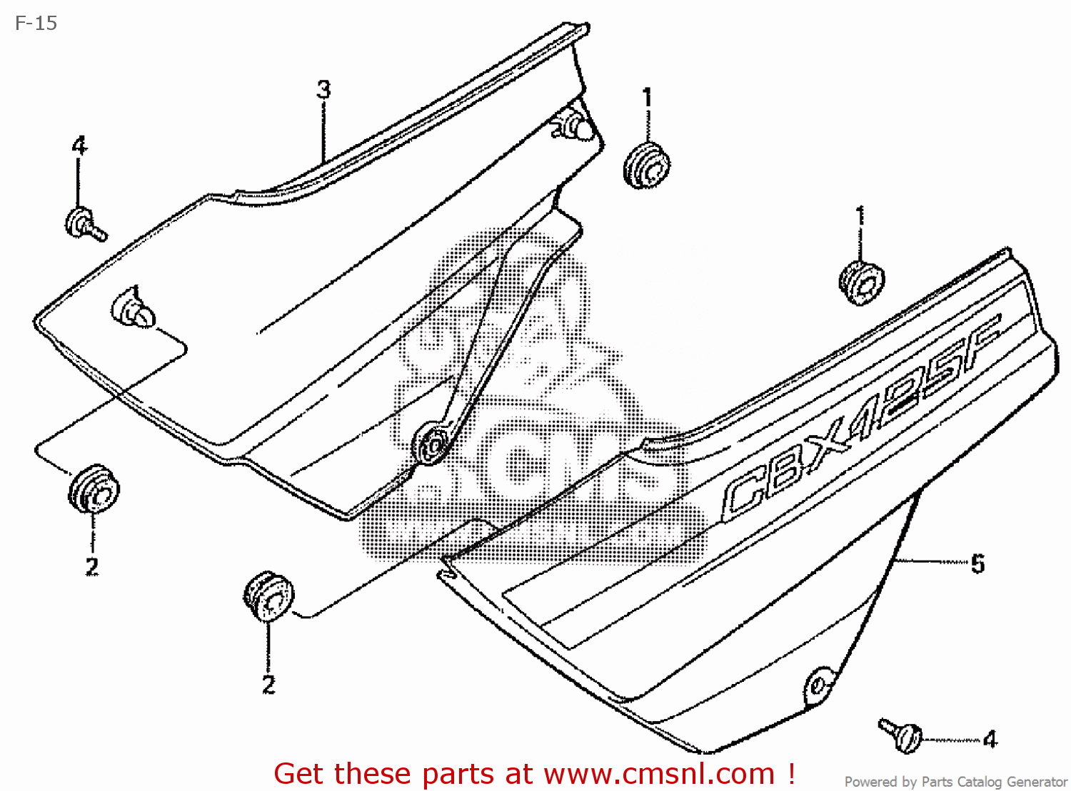 Honda CBX125F 1987 (H) JAPAN JC11-110 F-15 - buy F-15 spares online