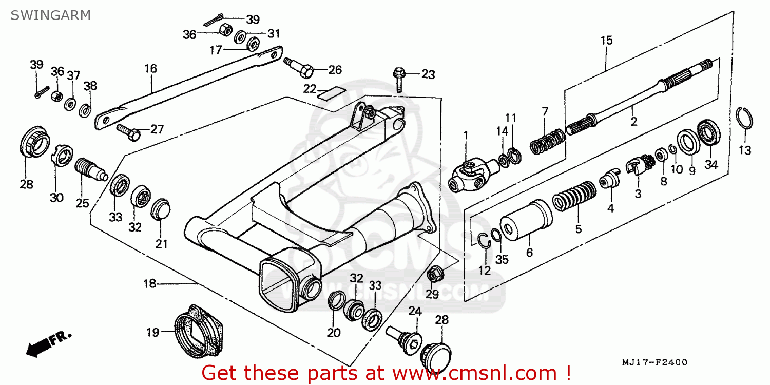 Honda CBX750P2 1987 (H) GENERAL EXPORT / KPH PLB SWINGARM - buy ...