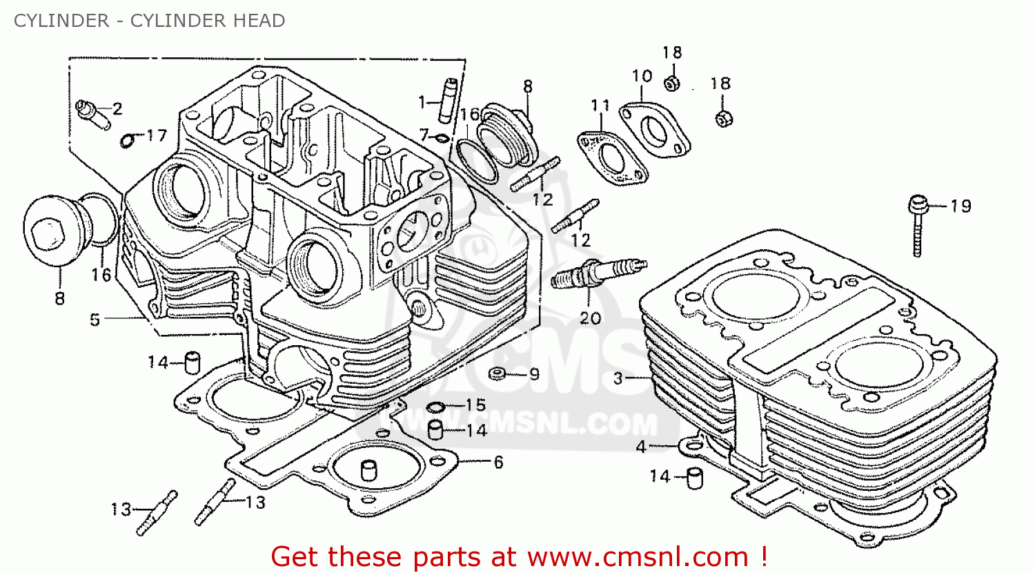 Honda CD175 A5 ENGLAND parts lists and schematics