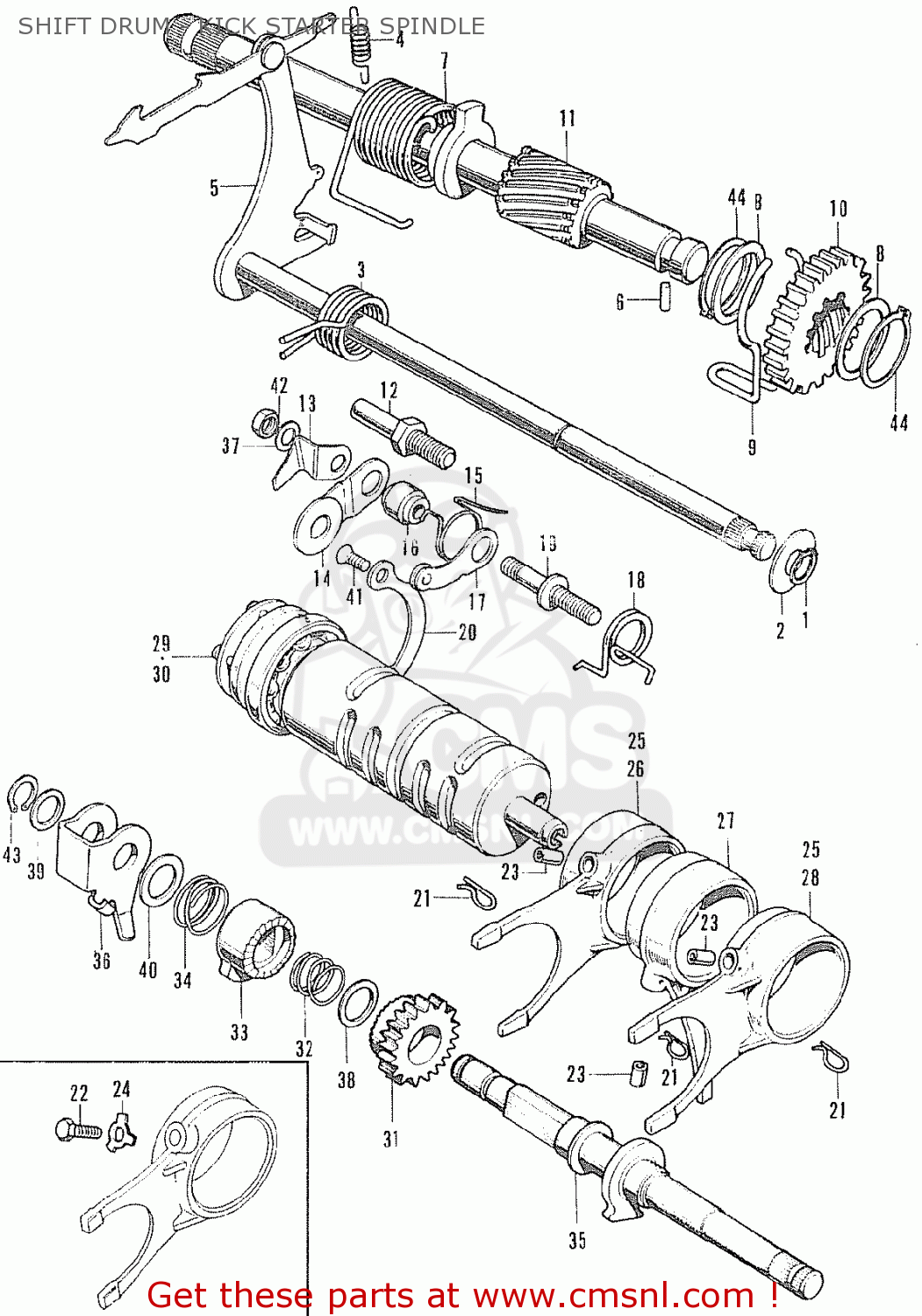 Honda CD175 K3 GENERAL EXPORT parts lists and schematics