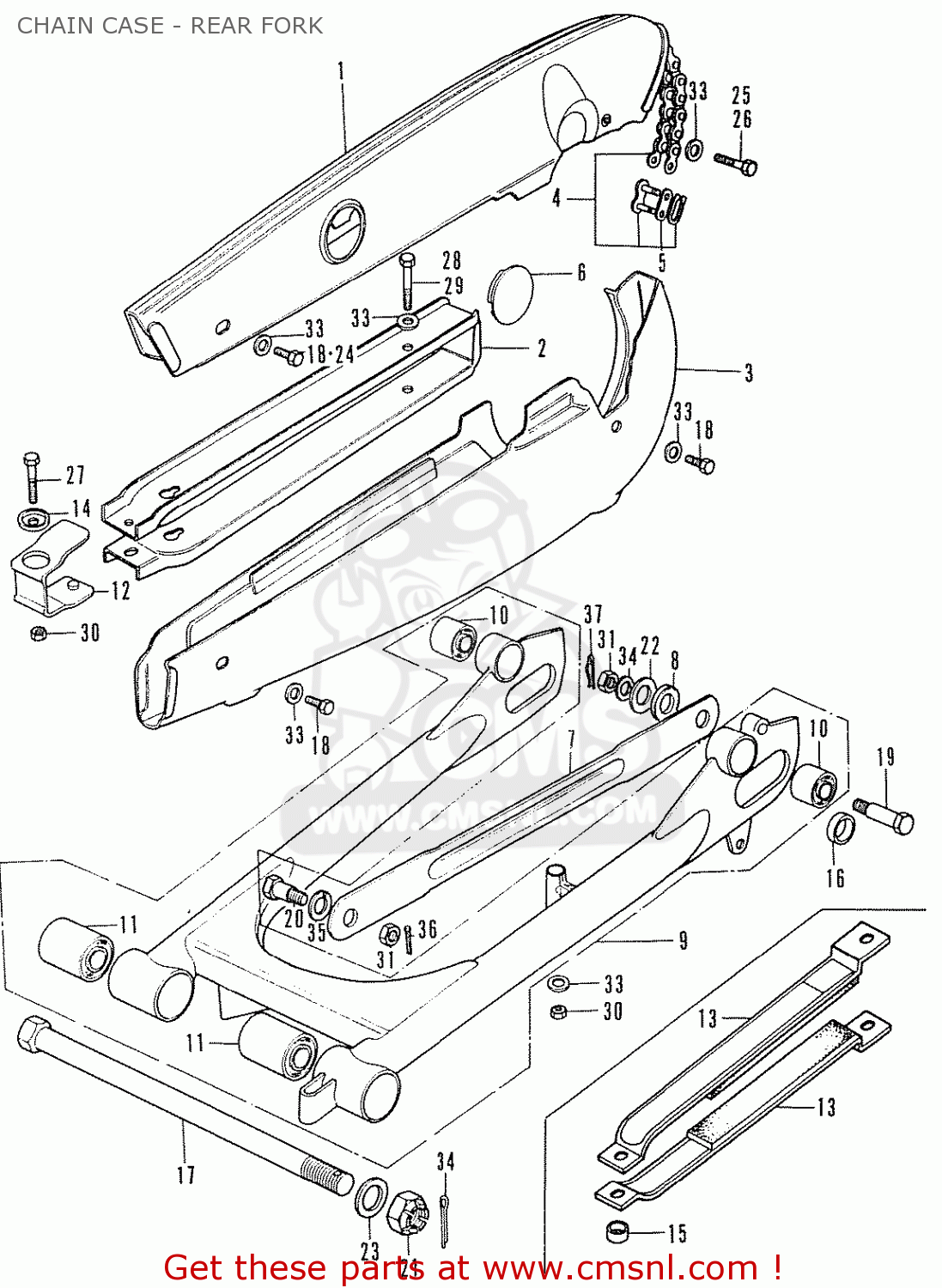 Honda CD175 K4 CANADA parts lists and schematics