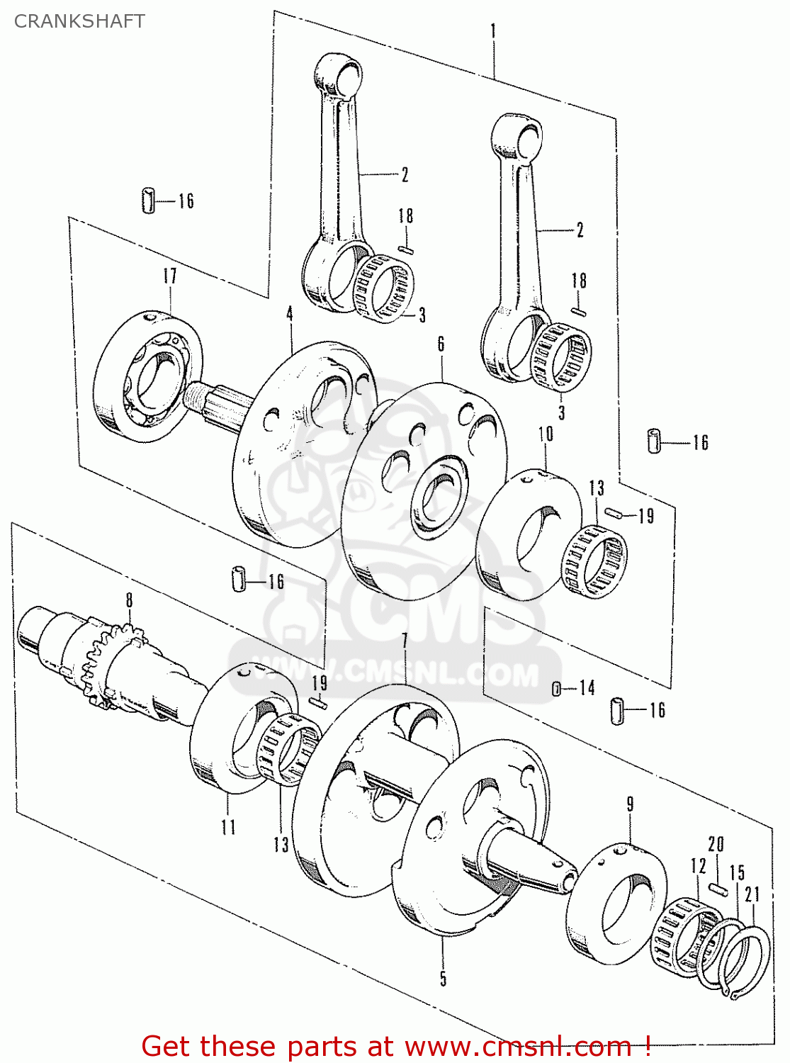Honda CD175 K4 CANADA parts lists and schematics