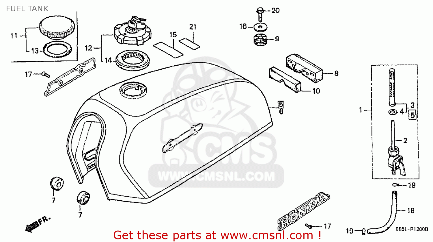Honda CD50 1987 (H) JAPAN CD50-170-180 (JDM) FUEL TANK - buy FUEL TANK ...
