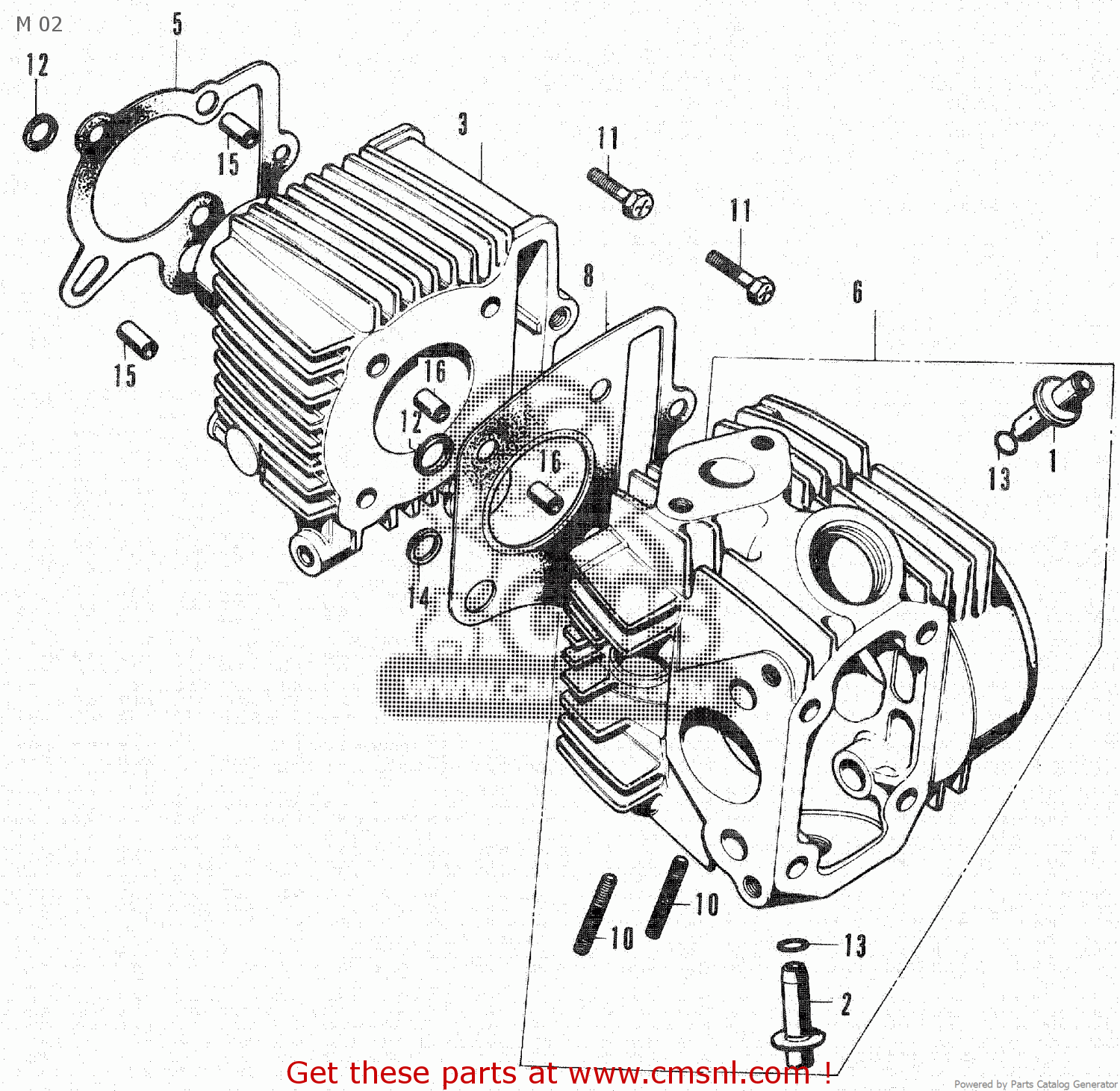 Honda CF50 CHALY GERMANY M 02 - buy M 02 spares online
