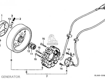 Honda CH125 ELITE 1984 (E) FRANCE / YB parts lists and schematics