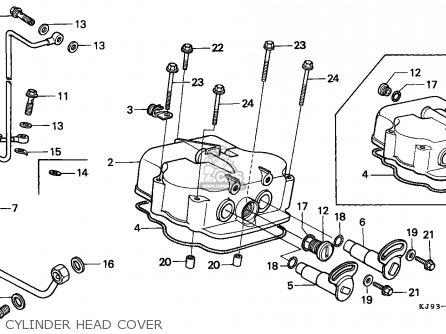 Honda CH125 SPACY 1993 (P) FRANCE parts lists and schematics