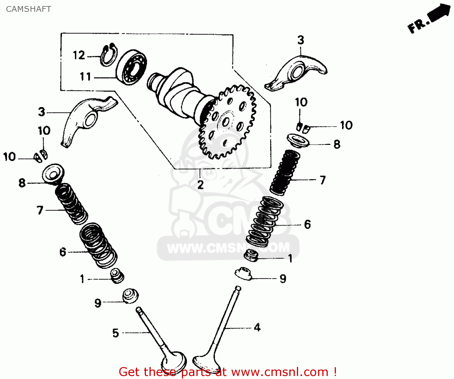 Honda CH150 ELITE 150 1985 (F) USA parts lists and schematics