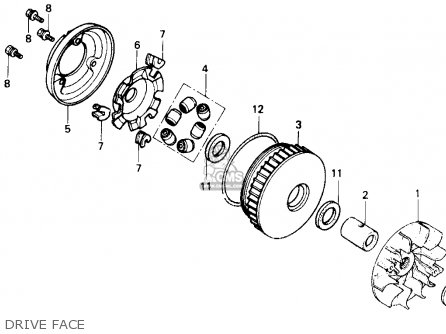 Honda Honda CH150 ELITE 150 1985 (F) USA parts lists and schematics