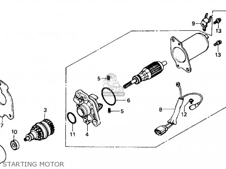 Honda CH80 ELITE 80 1986 (G) USA parts lists and schematics