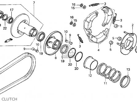 Honda CH80 ELITE 80 1998 (W) USA parts lists and schematics