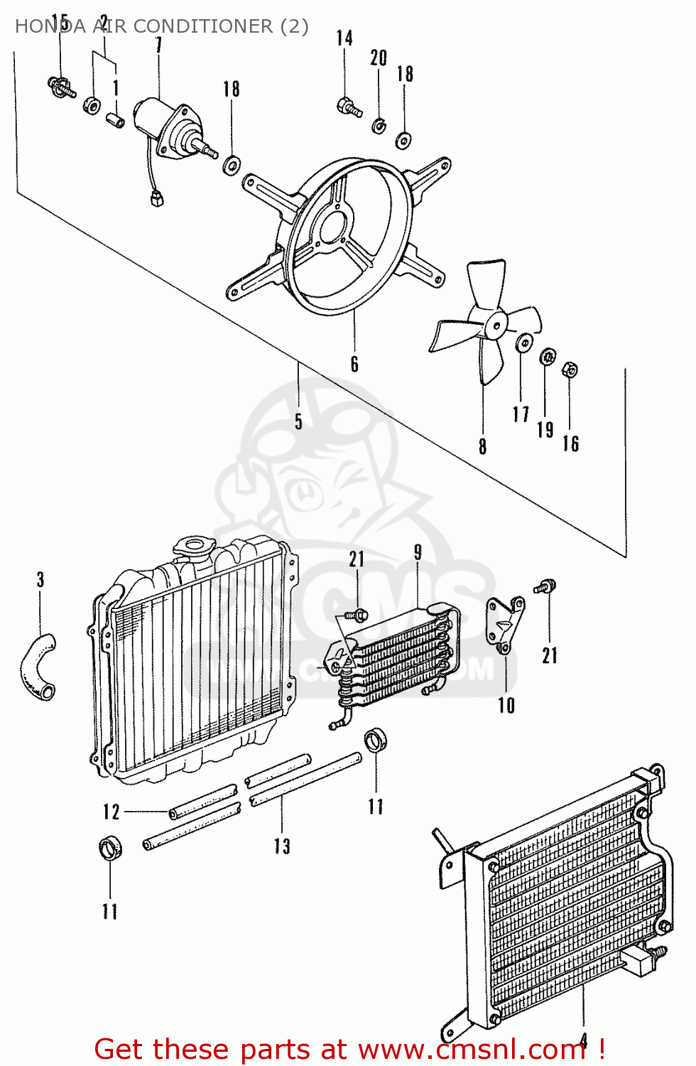 Honda CIVIC 1200 EB1 1973 2D HMT W/HMT(KQ KP KD KT KU KE KG KF KW KS) HONDA AIR CONDITIONER (2 ...