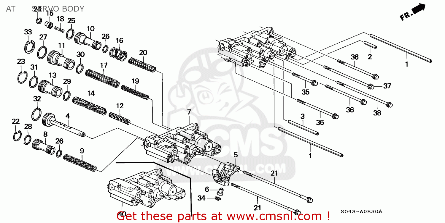 Honda CIVIC 1997 (V) 4DR DX (KA,KL) parts lists and schematics