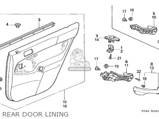 Honda CIVIC 2000 (Y) 4DR EX (KA) parts lists and schematics