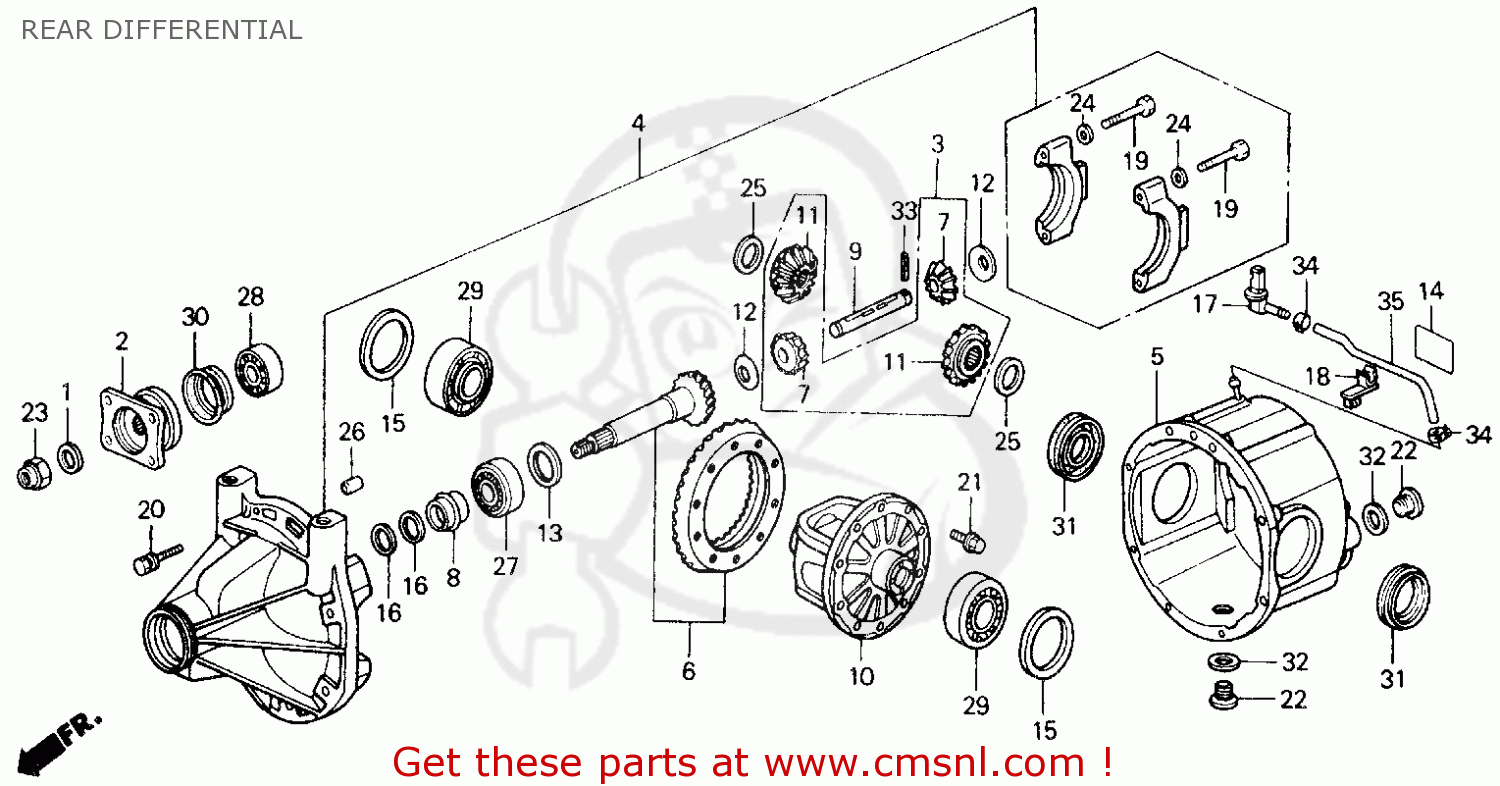 Civic wagon rear differential store
