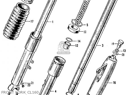 Honda CL160 SCRAMBLER 1966 USA parts lists and schematics