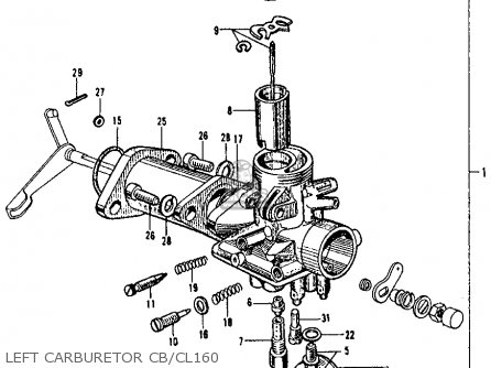 Honda CL160 SCRAMBLER 1966 USA parts lists and schematics