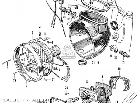 Honda CL160 SCRAMBLER GENERAL EXPORT parts lists and schematics