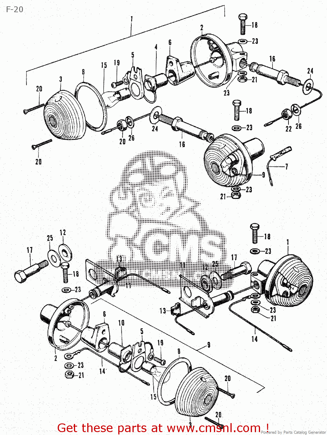 Honda CL250K3 JAPAN F-20 - buy F-20 spares online