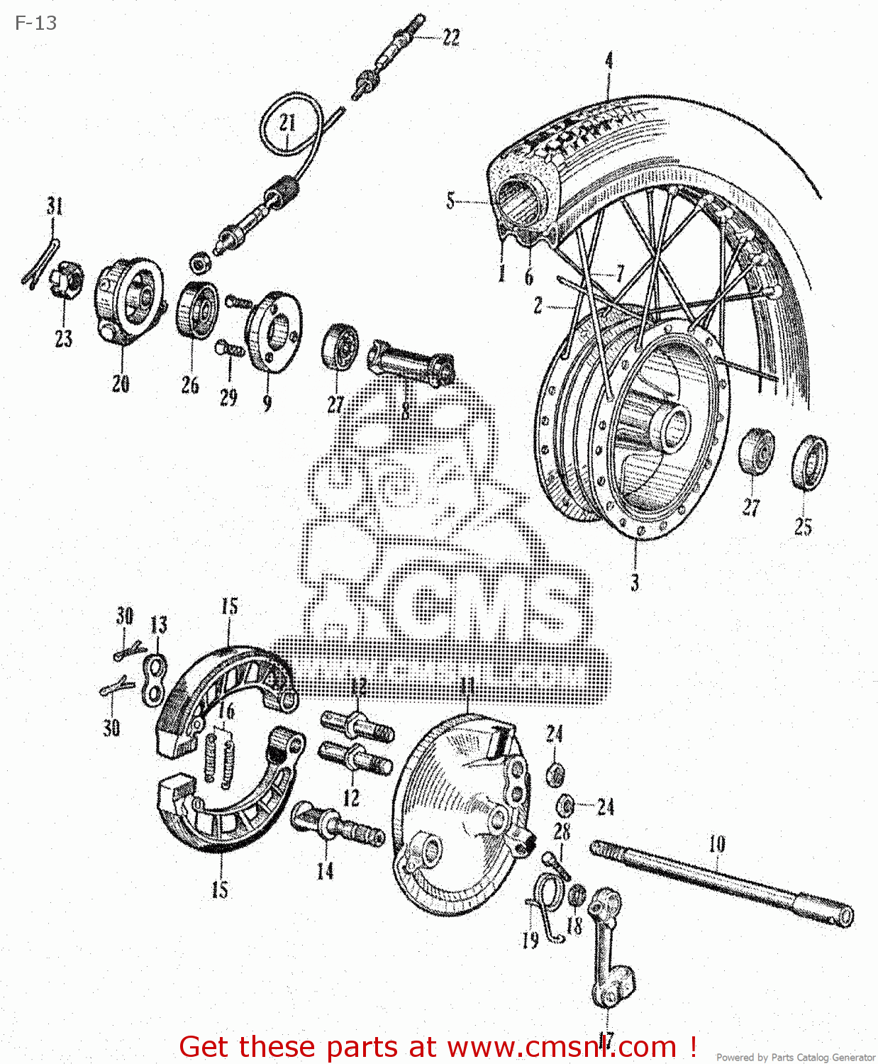 Honda CL72 JAPAN F-13 - buy F-13 spares online