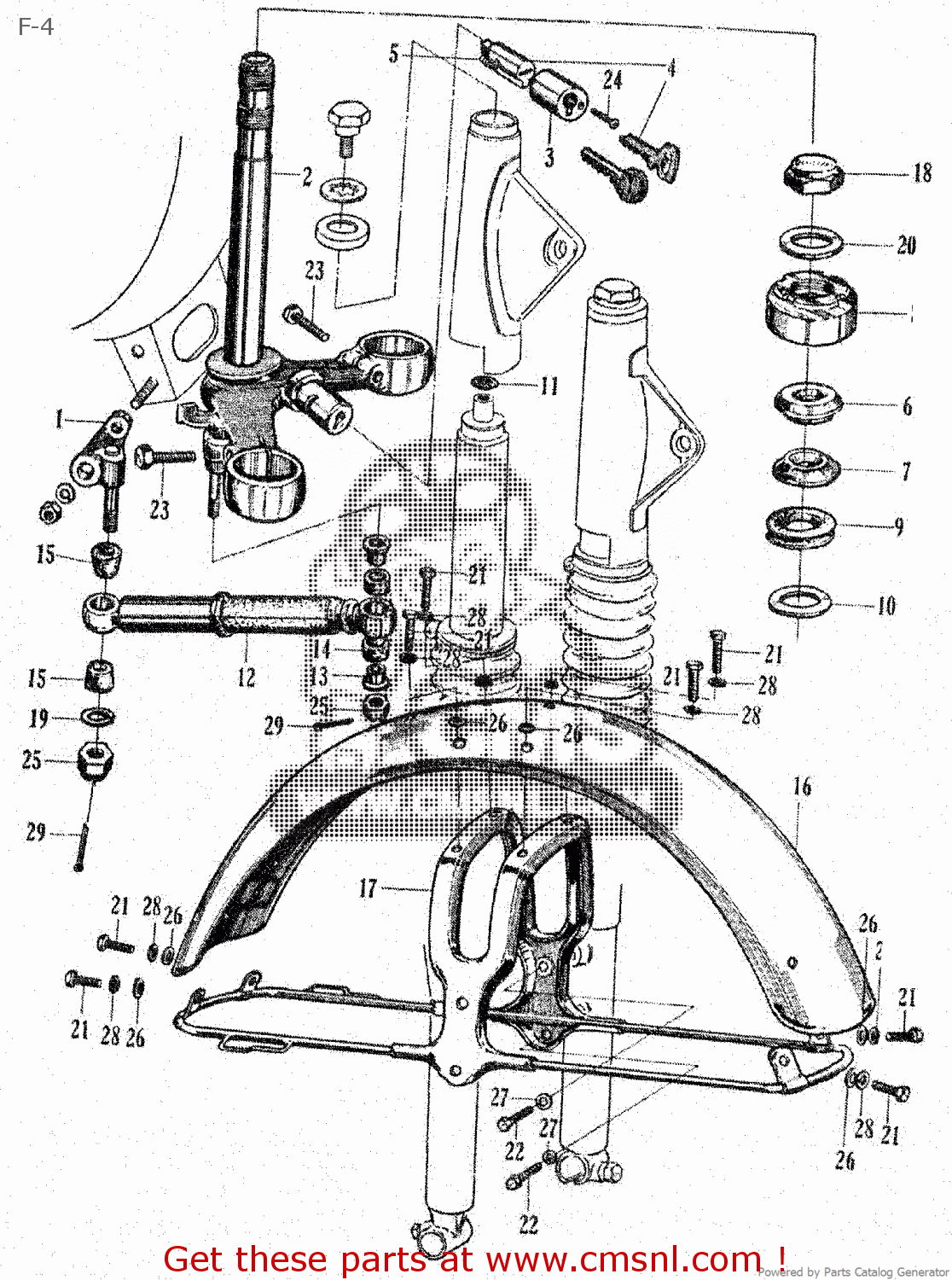 Honda CL72 JAPAN F-4 - buy F-4 spares online