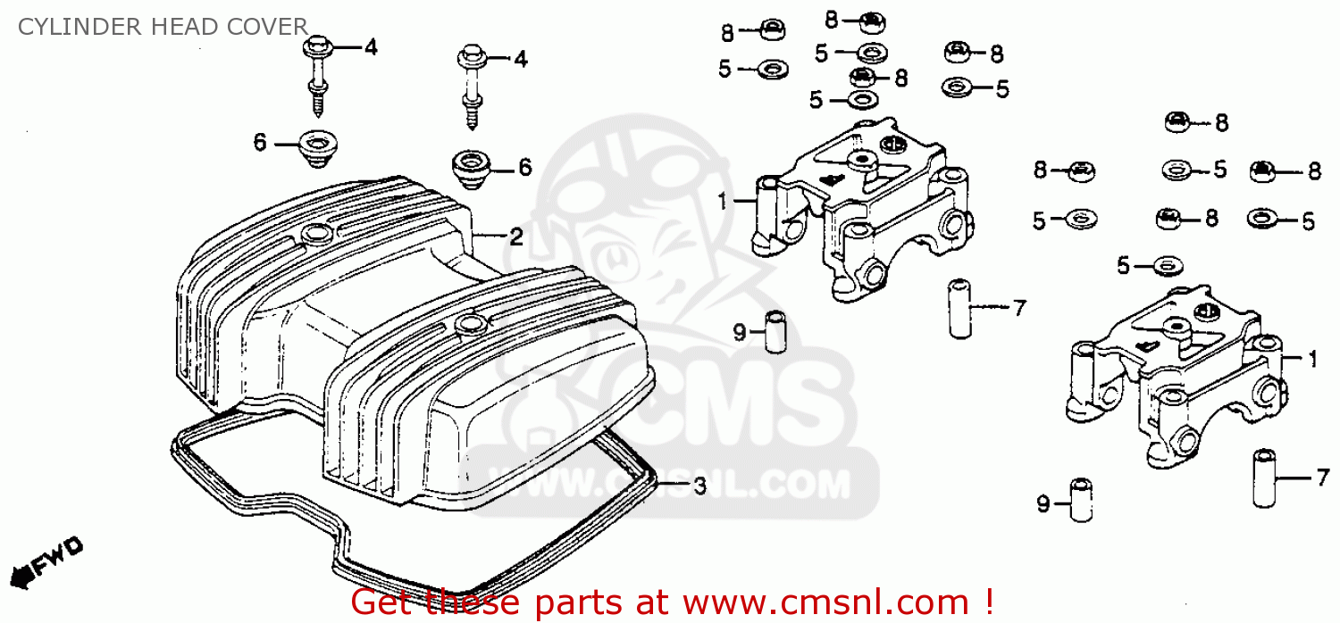 Honda CM250C CUSTOM 1982 (C) USA parts lists and schematics