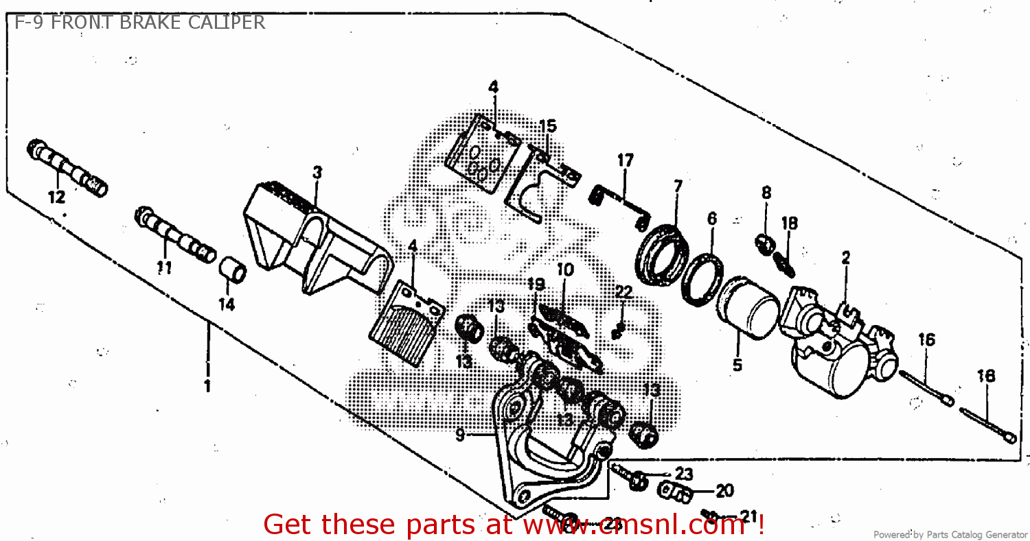Shaft A and shaft B callipers cm250tb | Honda Twins